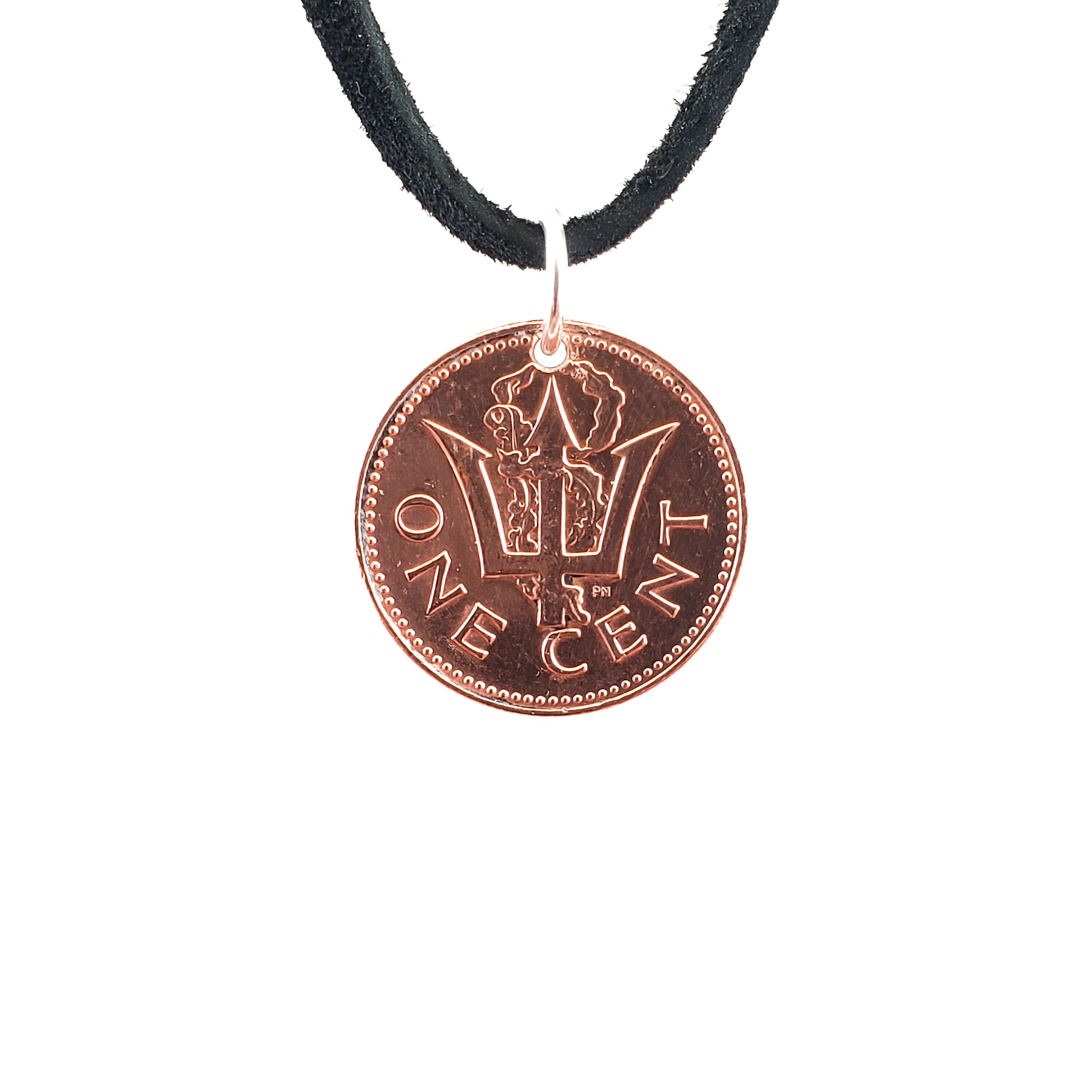 Barbados Coin Necklace 1 Cent Mens Necklace Womens | Etsy
