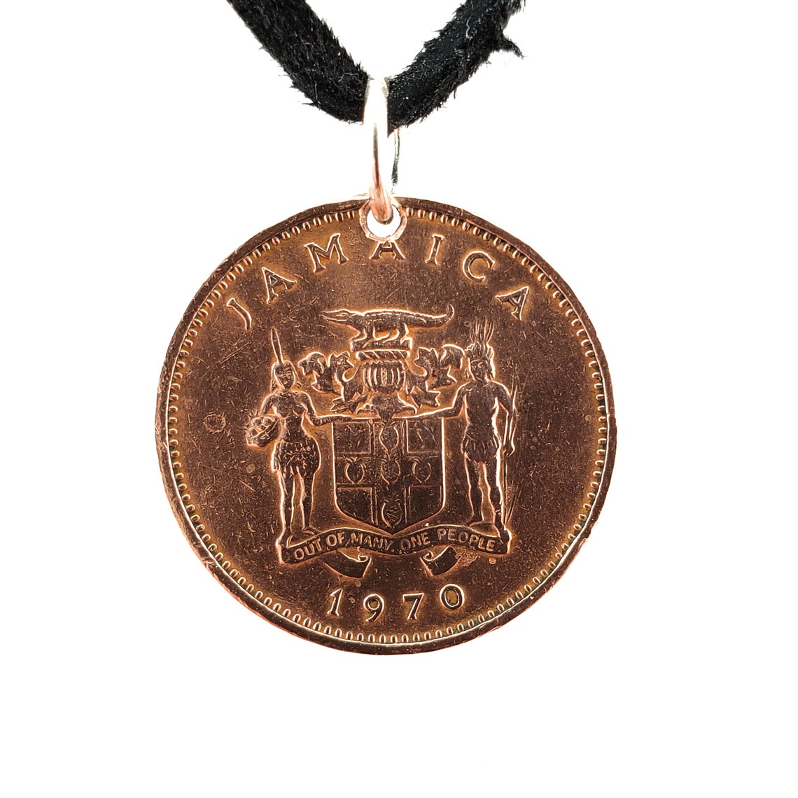 Jamaica Coin Necklace 1 Cent Mens Necklace Womens Necklace - Etsy