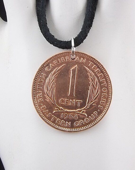 Caribbean Coin Necklace 1 Cent Mens Necklace Womens | Etsy