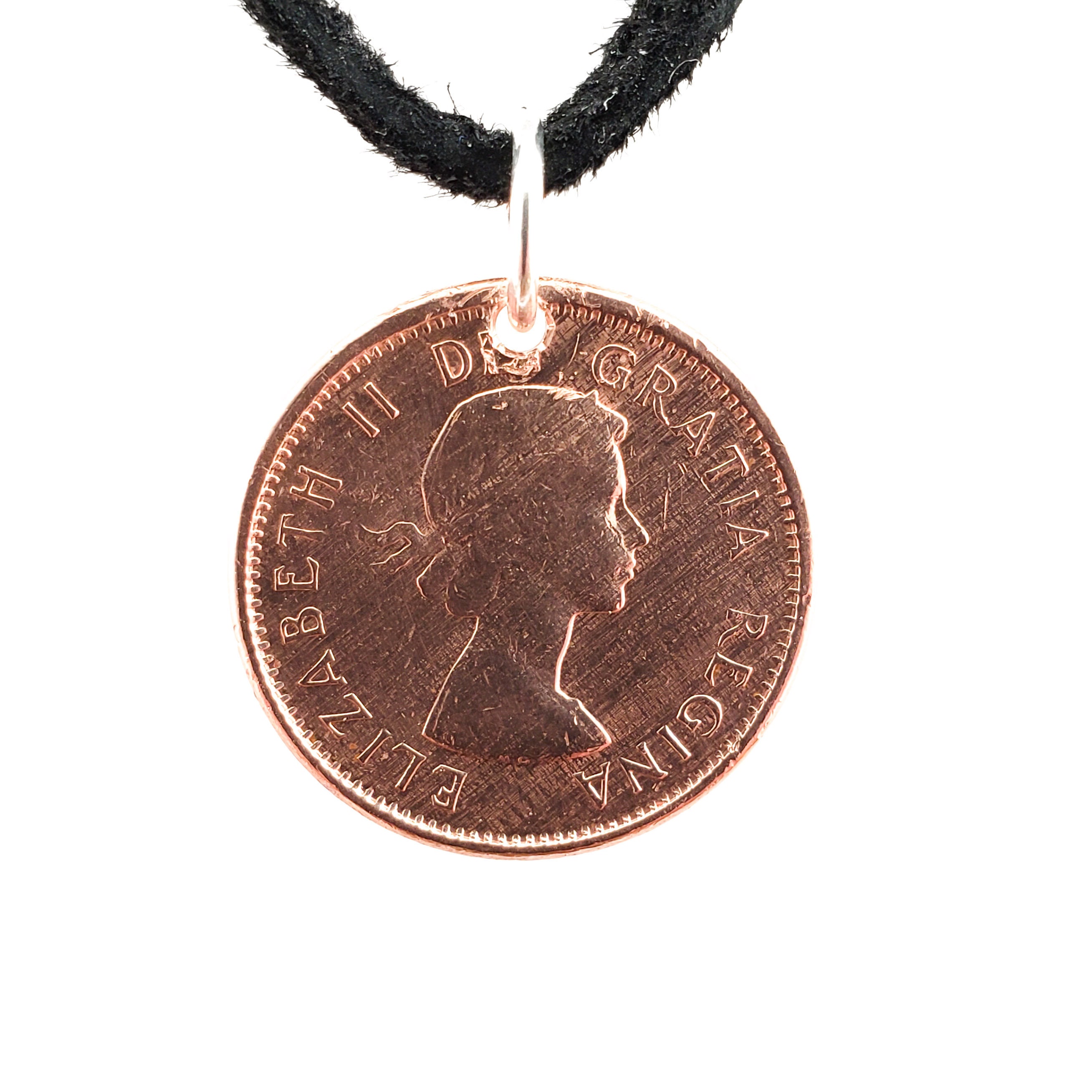 Maple Leaf Coin Necklace Canadian 1 Cent Mens Necklace | Etsy