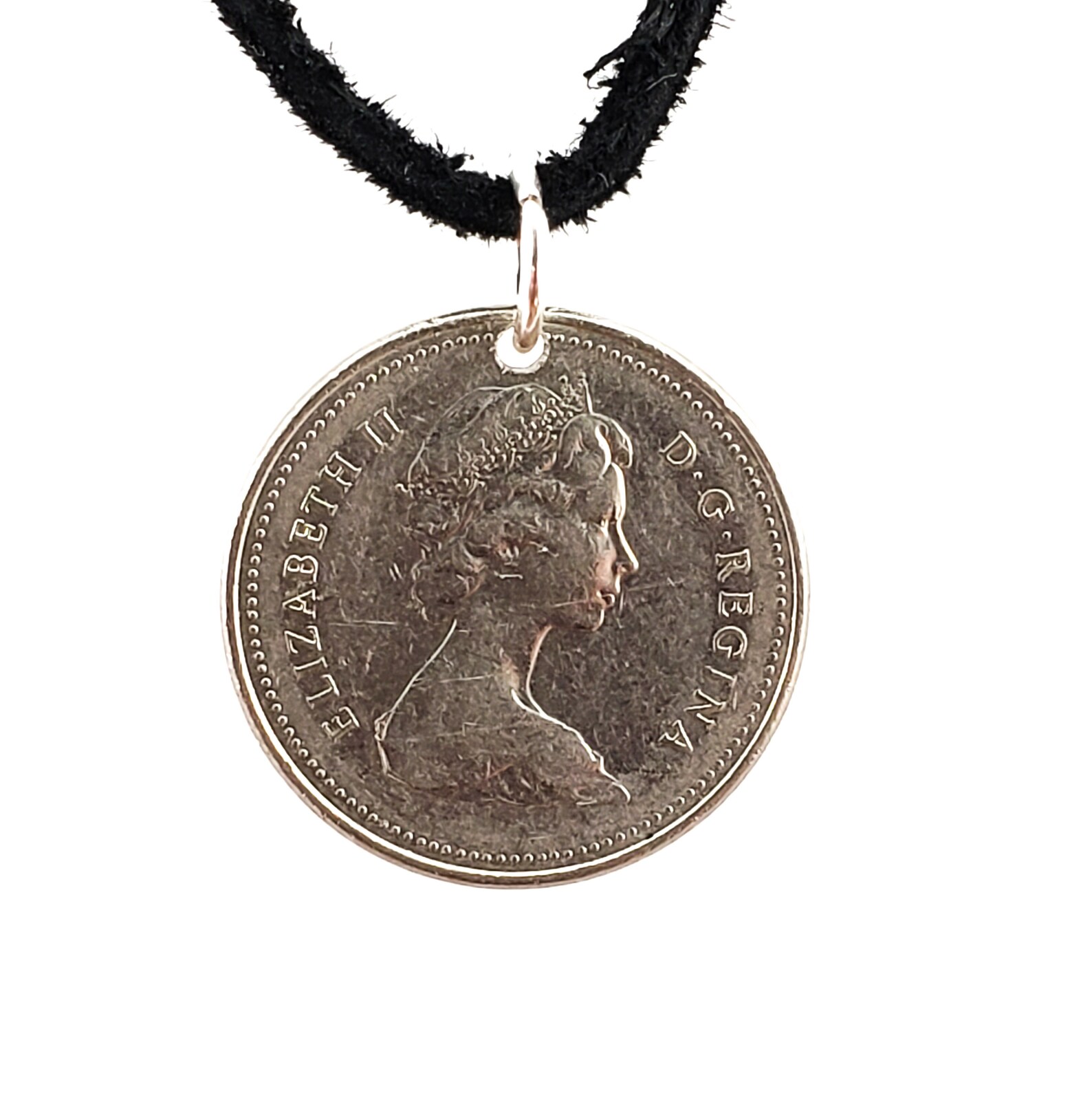 Beaver Coin Necklace Canadian 5 Cent Coin Pendant Leather - Etsy