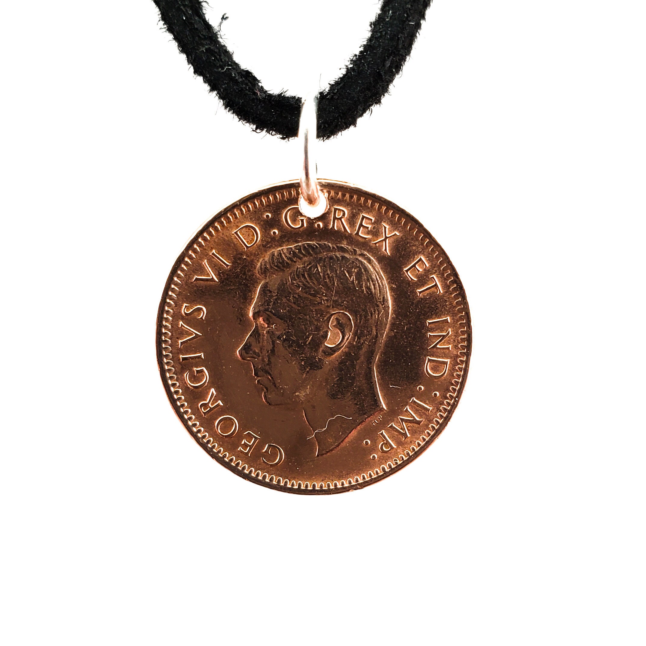 Canadian Coin Necklace 1 Cent Penny Coin Pendant Maple | Etsy