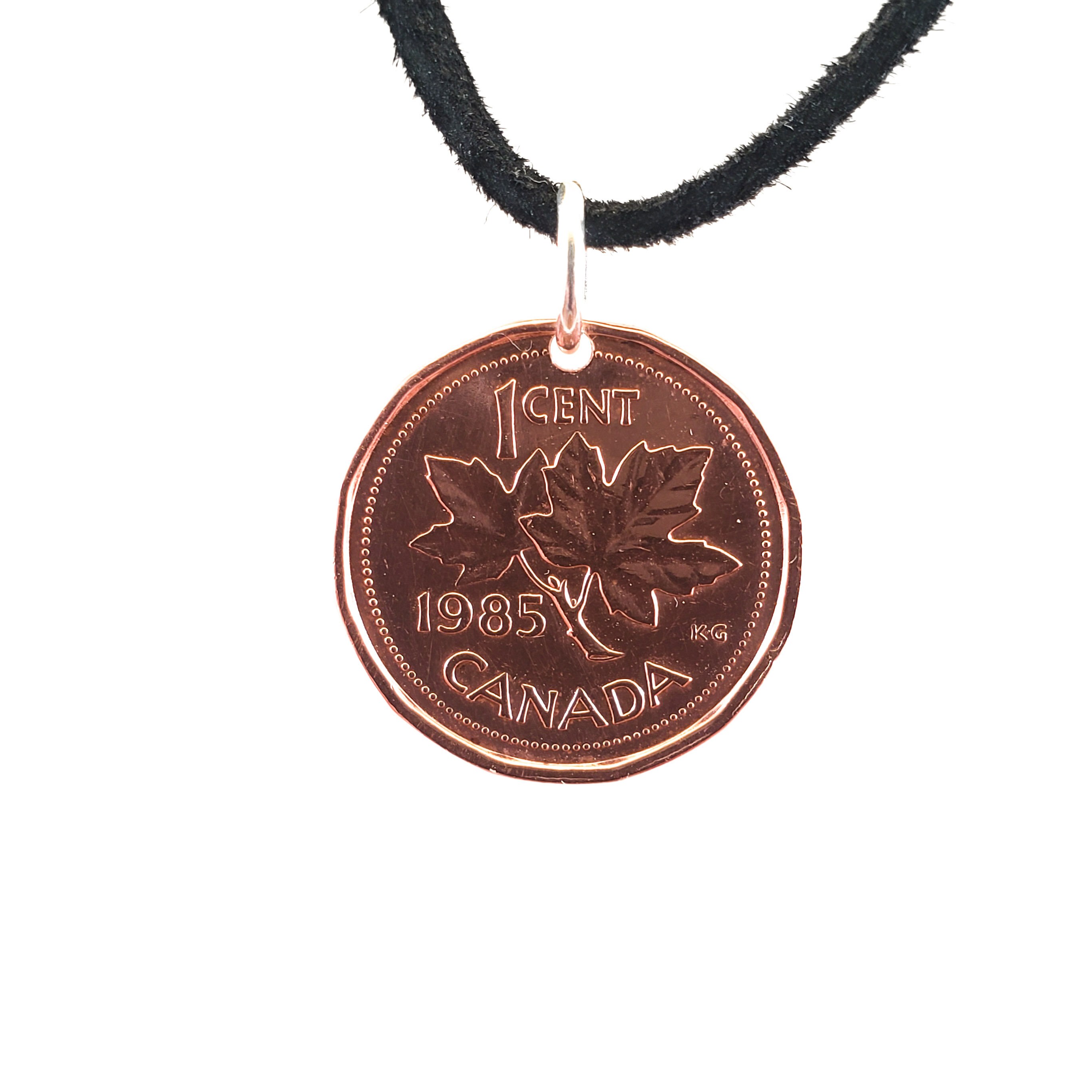 Canadian Penny Necklace, 1 Cent, Coin Pendant, Mens Necklace, Womens ...