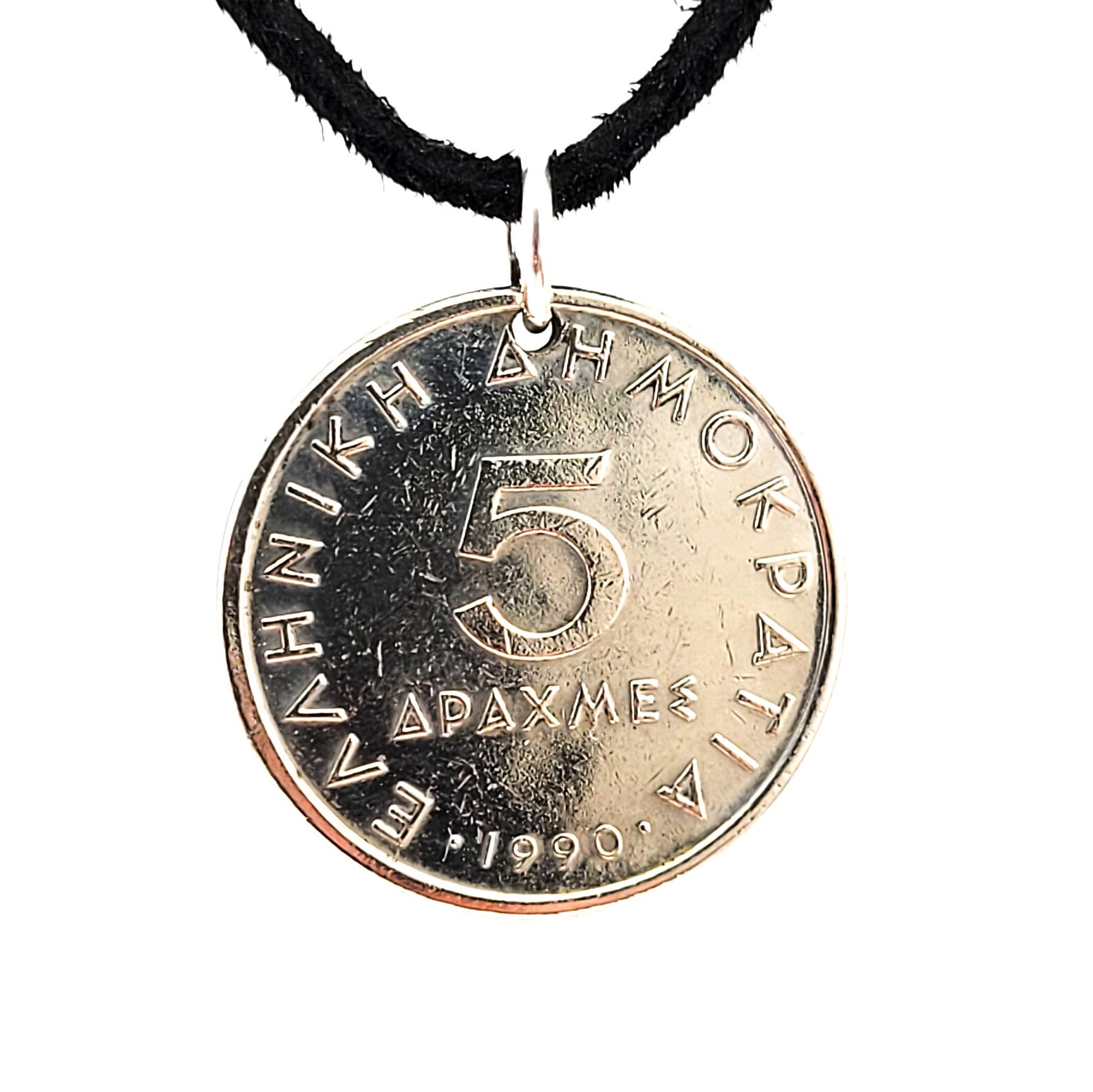Aristotle Coin Necklace Greek 5 Drachmes Mens Necklace - Etsy