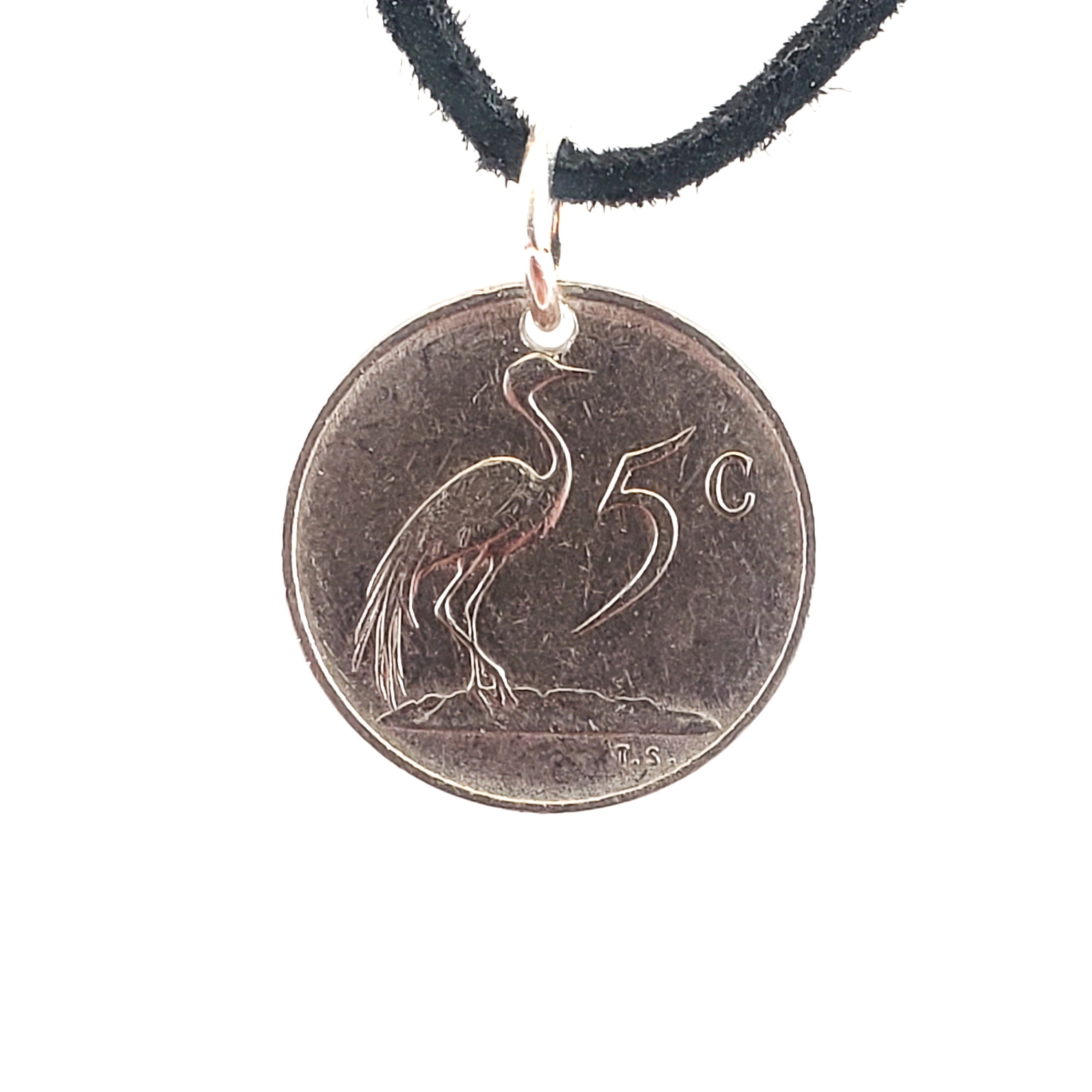 Bird Coin Necklace South Africa 5 Cents Coin Pendant | Etsy