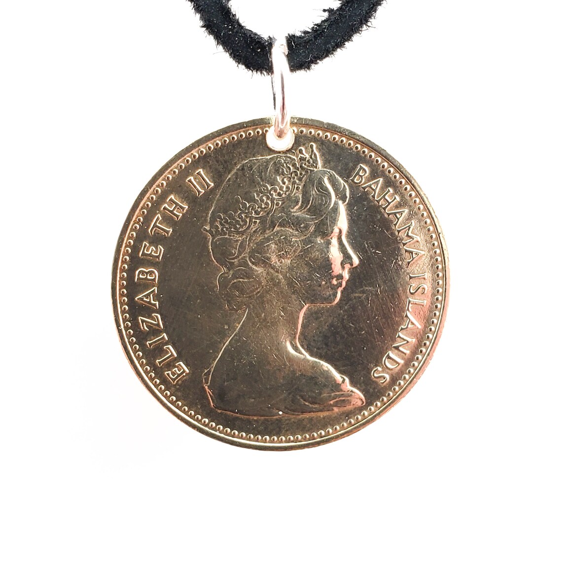 Starfish Coin Necklace Bahamas 1 Cent Coin Pendant Leather | Etsy