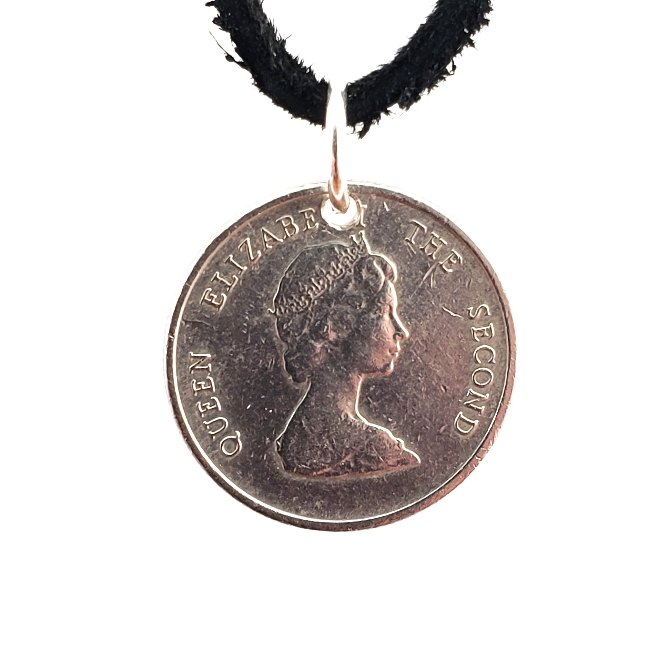 Boat Coin Necklace Caribbean 10 Cents Coin Pendant Leather | Etsy