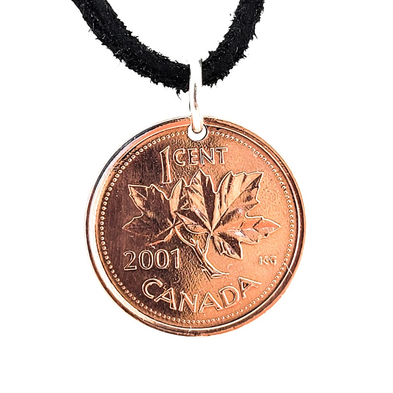 Canadian Coin Necklace 1 Cent Mens Necklace Womens - Etsy