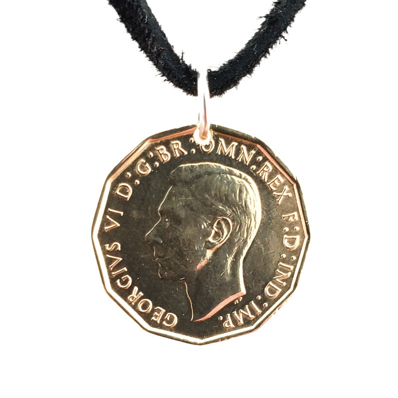 England Coin Necklace 3 Pence Coin Pendant Three Pence | Etsy
