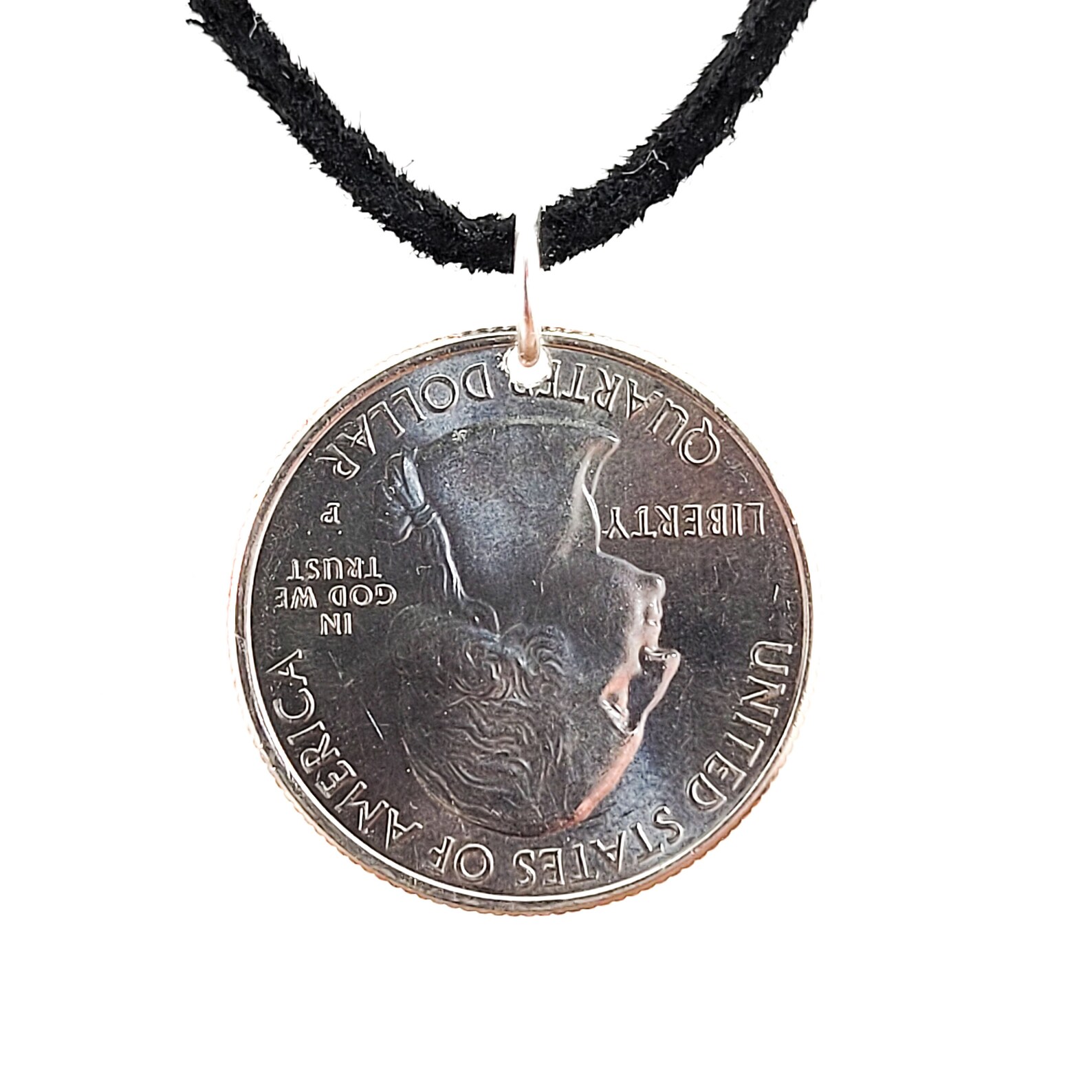 United States Quarter Necklace, Pendant, San Antonio Mission, 25 Cents ...