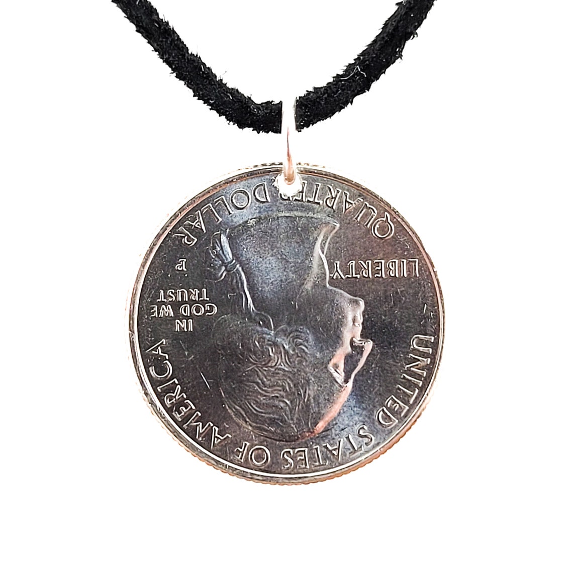 United States Quarter Necklace, Pendant, San Antonio Mission, 25 Cents ...
