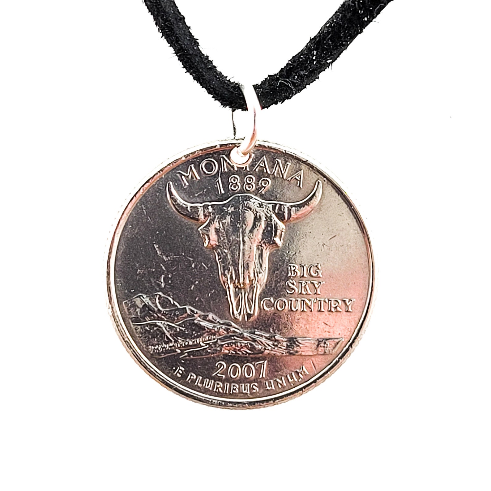 Montana Coin Necklace, Mens Necklace, Womens Necklace, United States ...