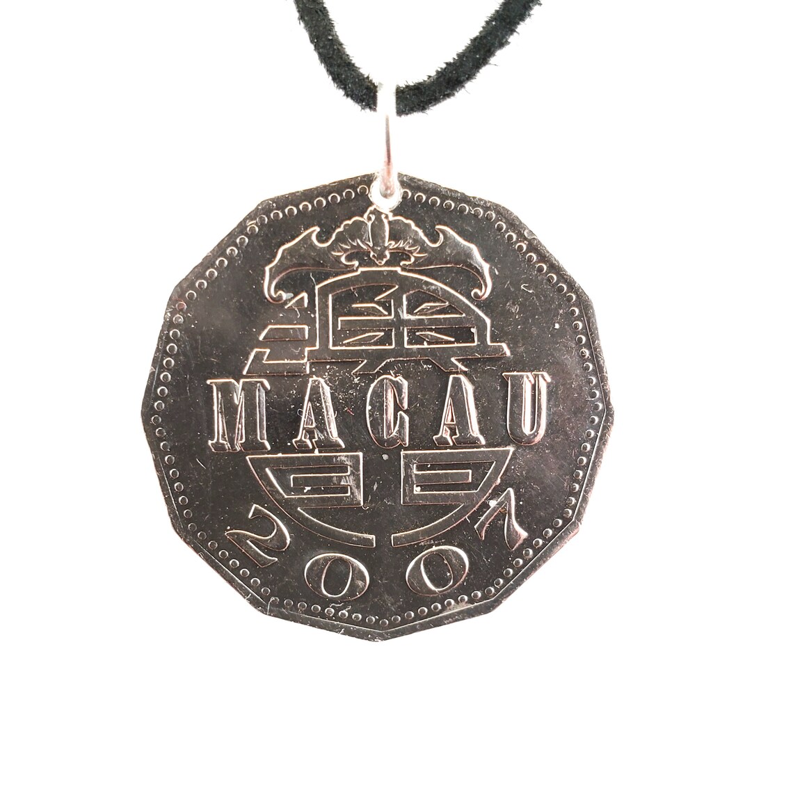 2007 Macau Boat Coin Necklace Coin Pendant Mens Necklace - Etsy
