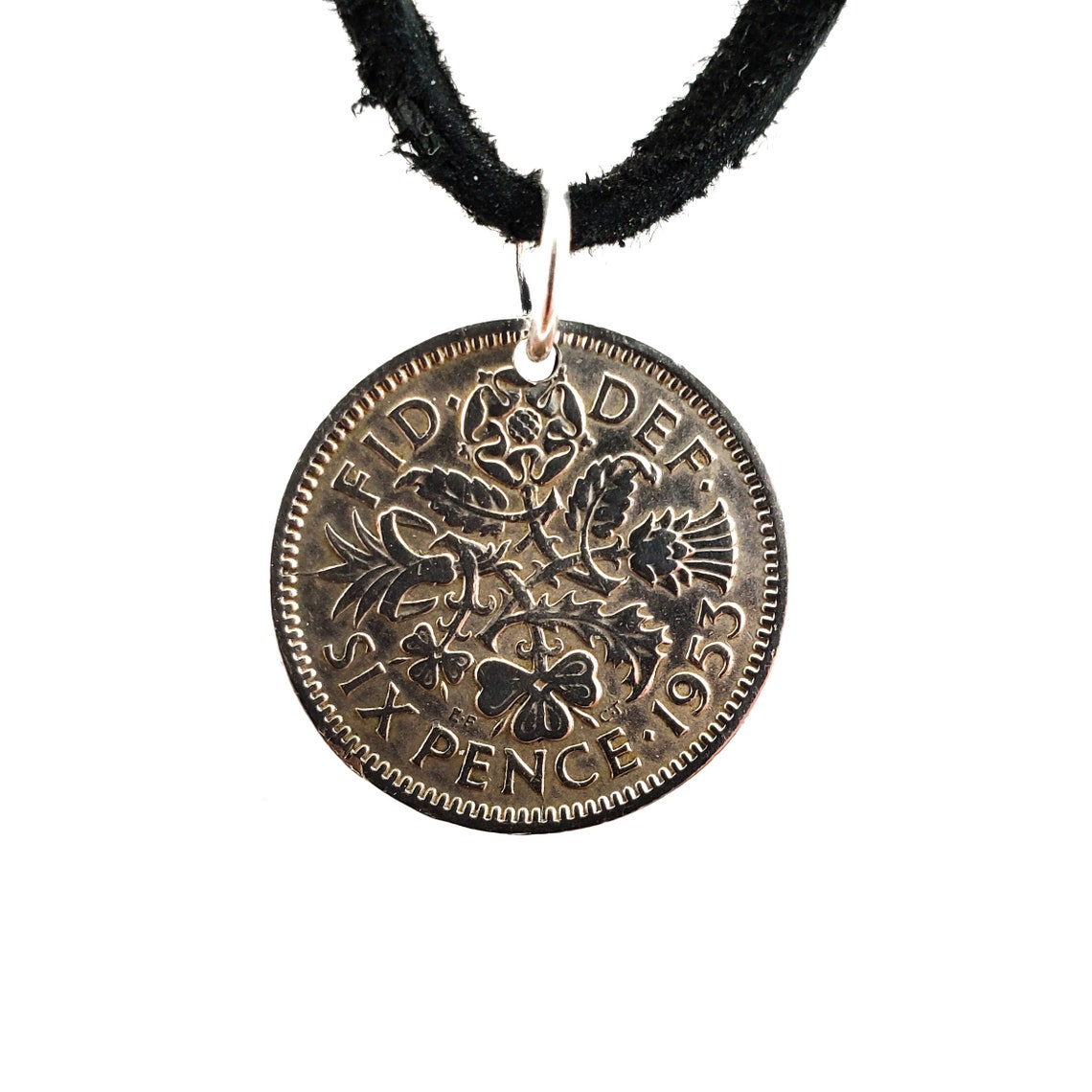Six Pence Coin Necklace Coin Pendant England Sixpence Mens - Etsy