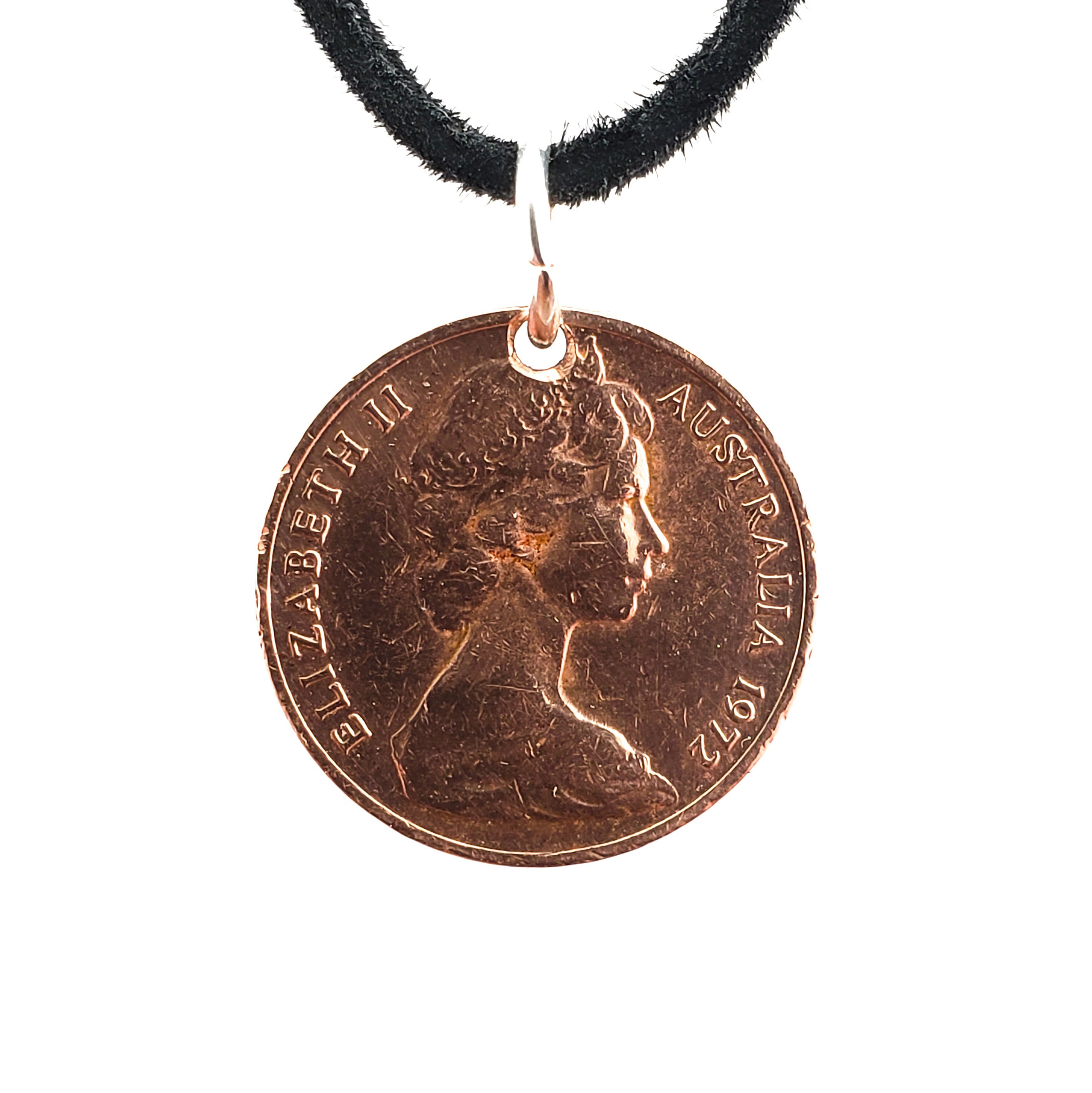 Australian Coin Necklace 1 Cent Coin Pendant Mens Necklace | Etsy