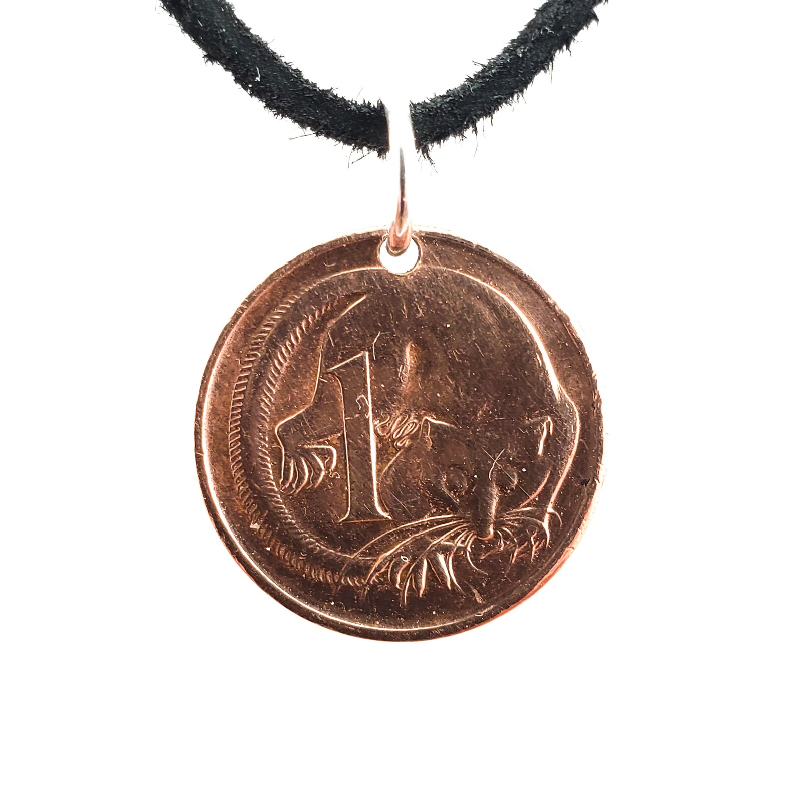 Australian Coin Necklace 1 Cent Coin Pendant Mens Necklace | Etsy