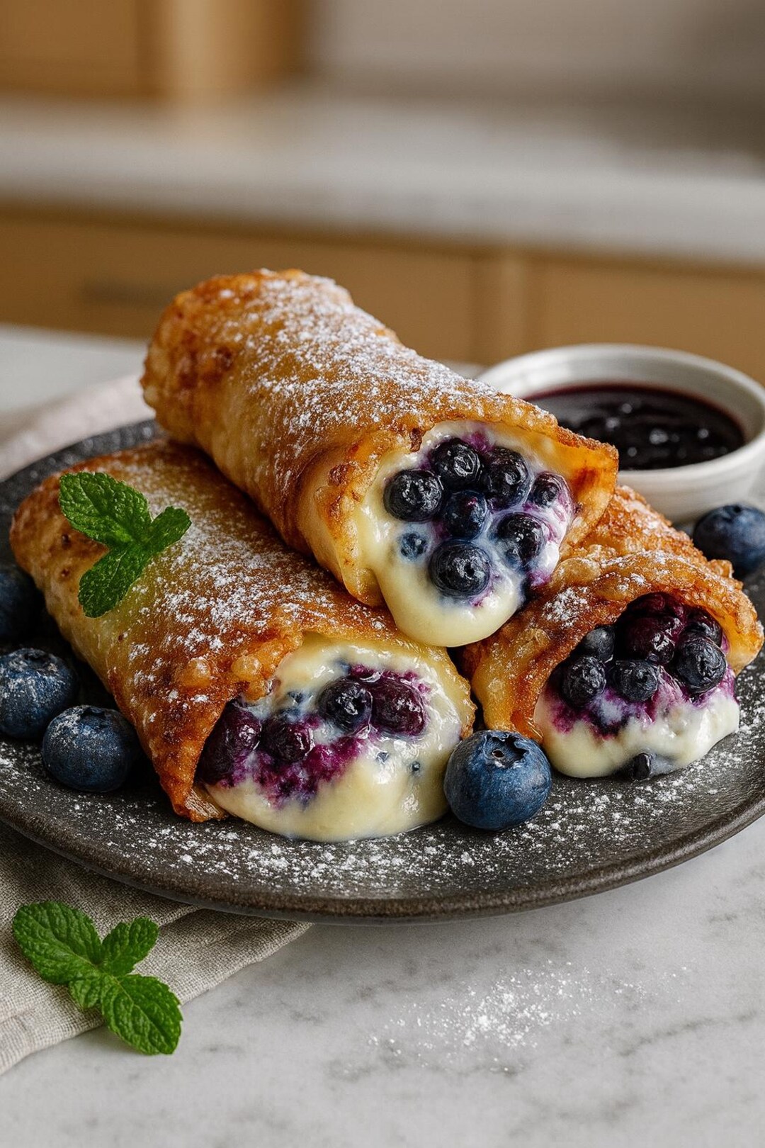 Best Recipe for Blueberry Cream Cheese Egg Rolls | Instant Download ...