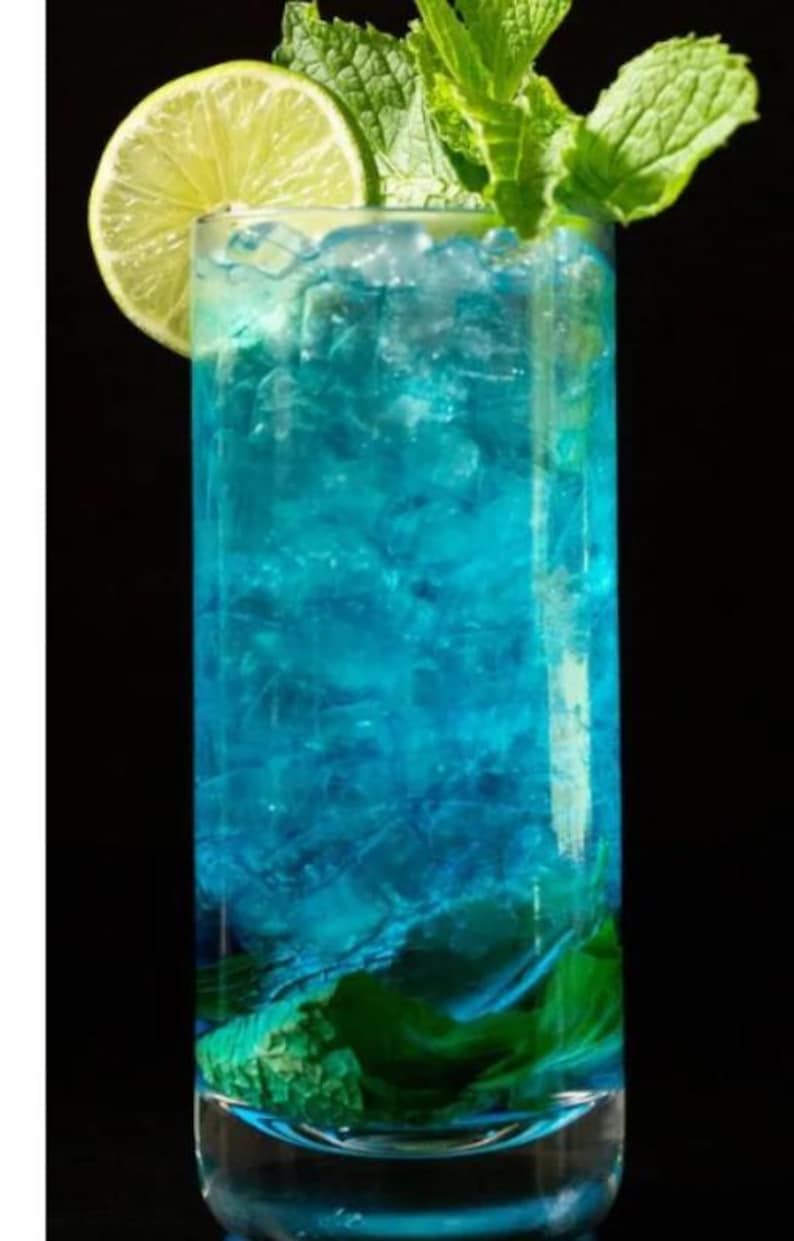 Best Recipe for Blue Mojito | Tropical Rum Cocktail | Easy Blue Curaçao ...