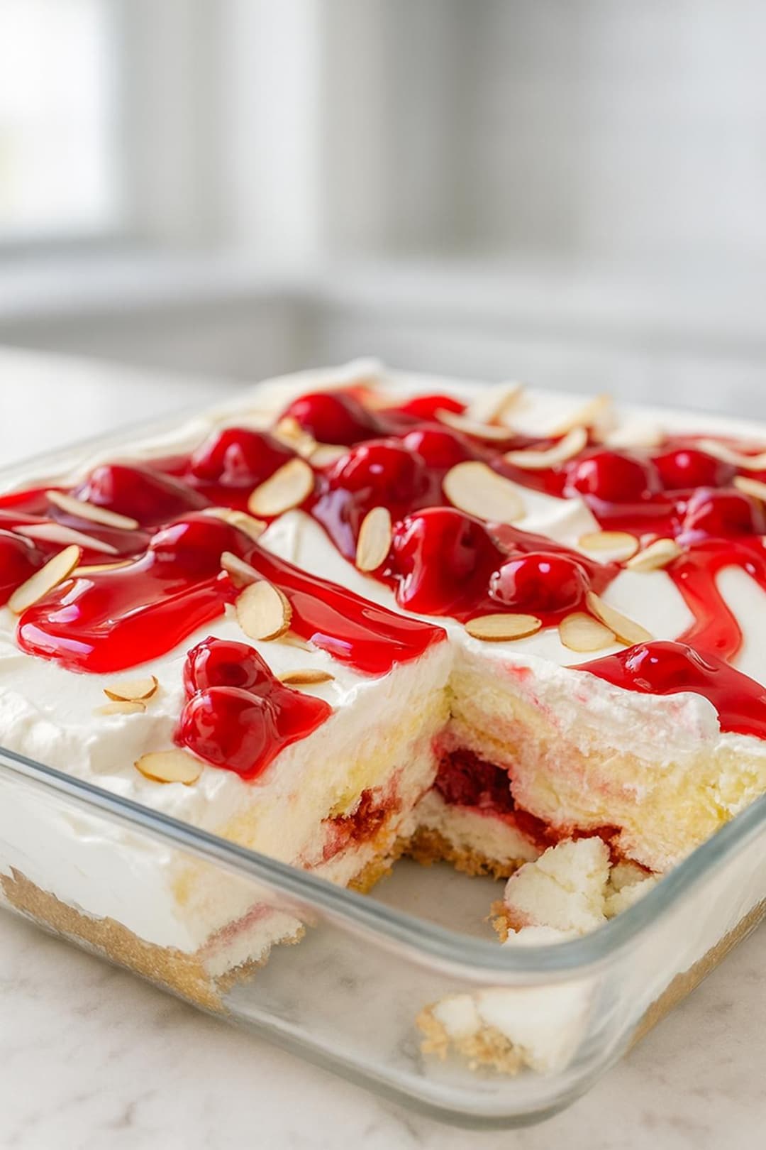 Heaven on Earth Cake Recipe | No-bake Cherry Angel Food Dessert With ...