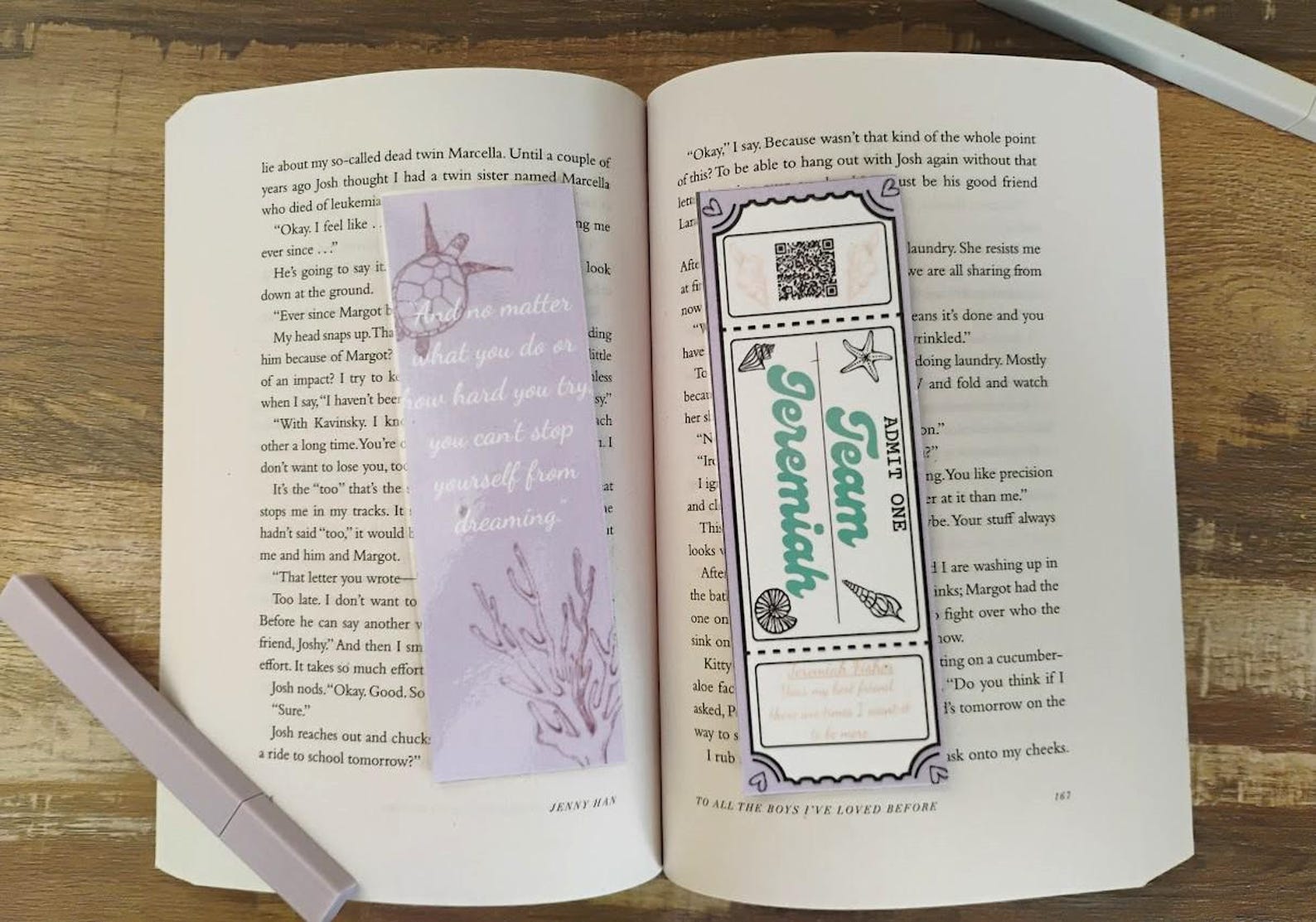 The Summer I Turned Pretty Ticket Bookmarks: Team Conrad, Jeremiah ...