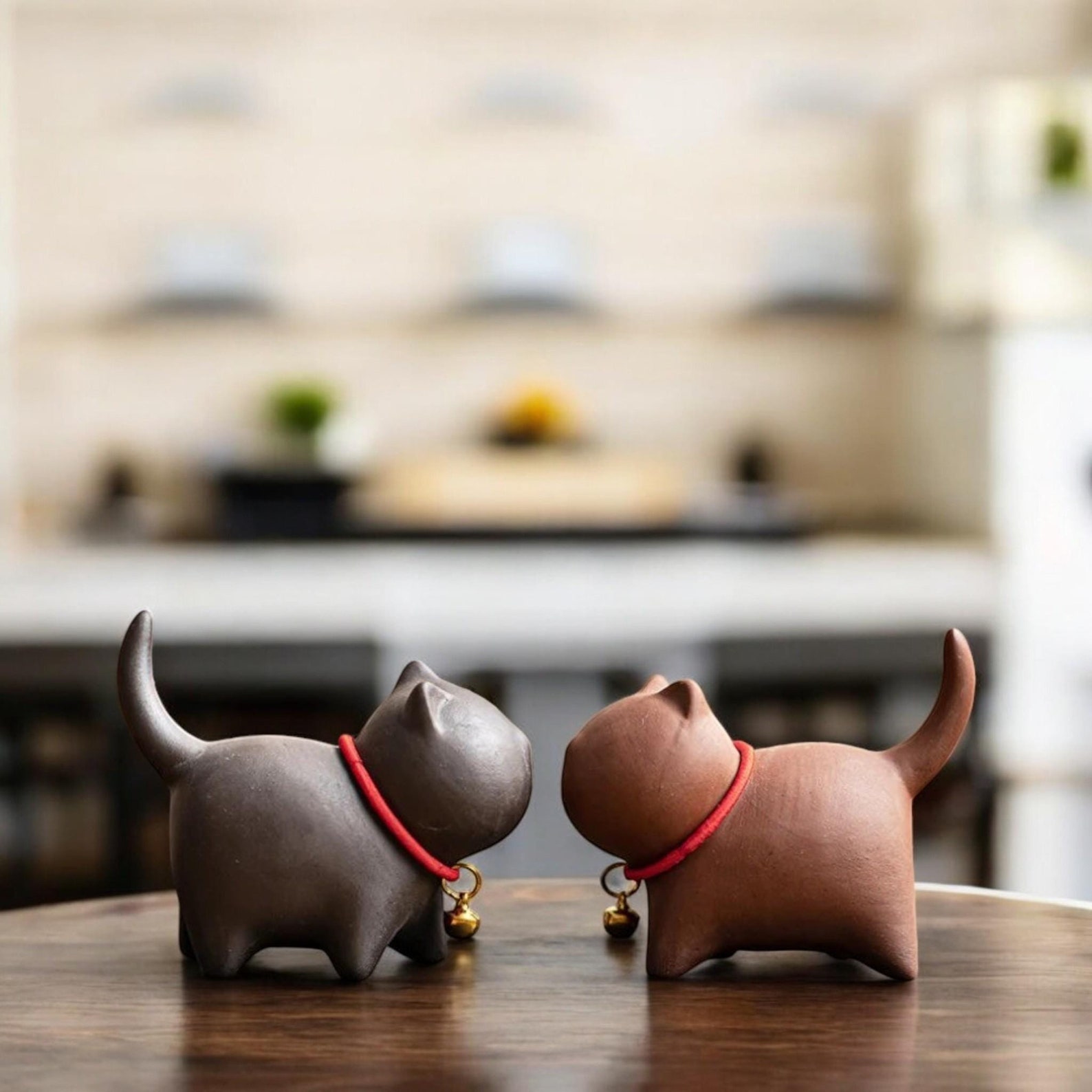 Cute Cat Tea Pets Ceramic Kung Fu Tea Set Purple Clay Accessories, Home ...