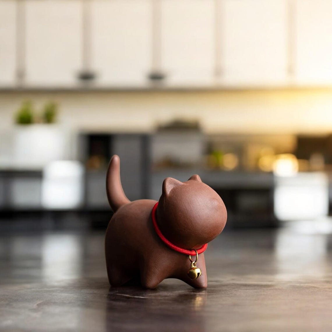 Cute Cat Tea Pets Ceramic Kung Fu Tea Set Purple Clay Accessories, Home ...
