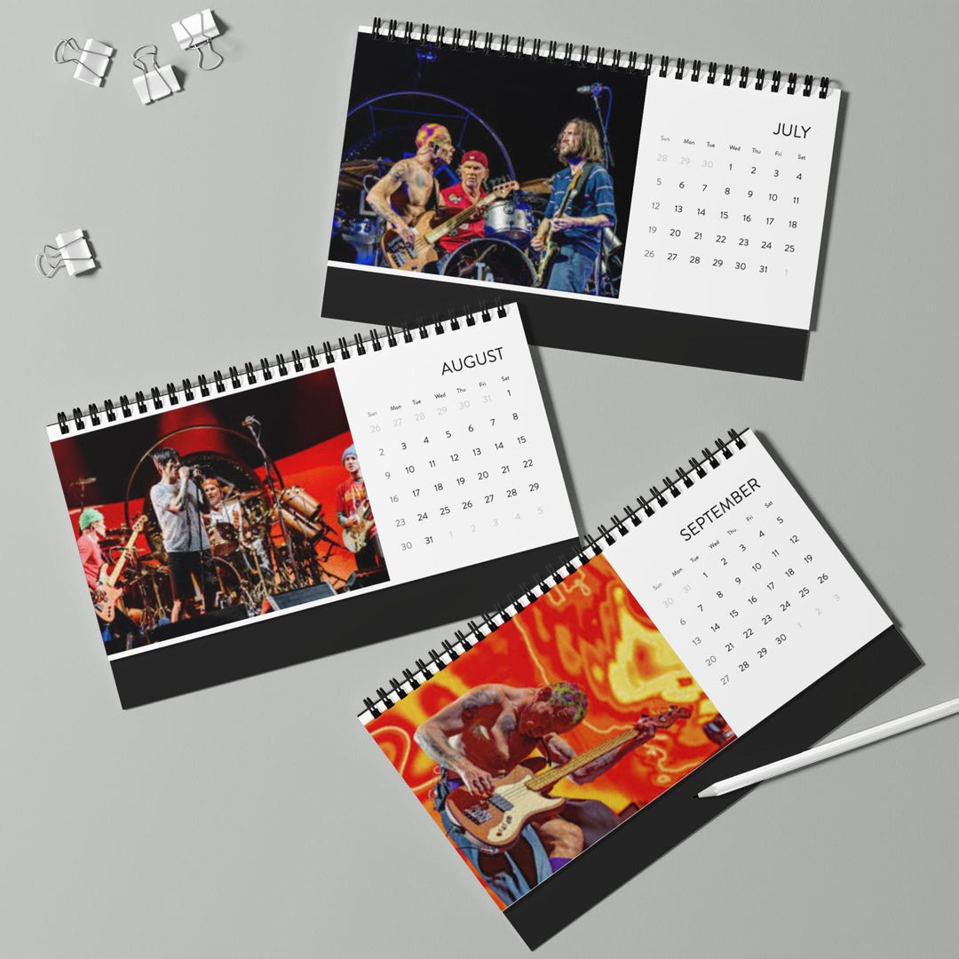 Red Hot Chili Peppers Concert Desktop Calendar - Etsy