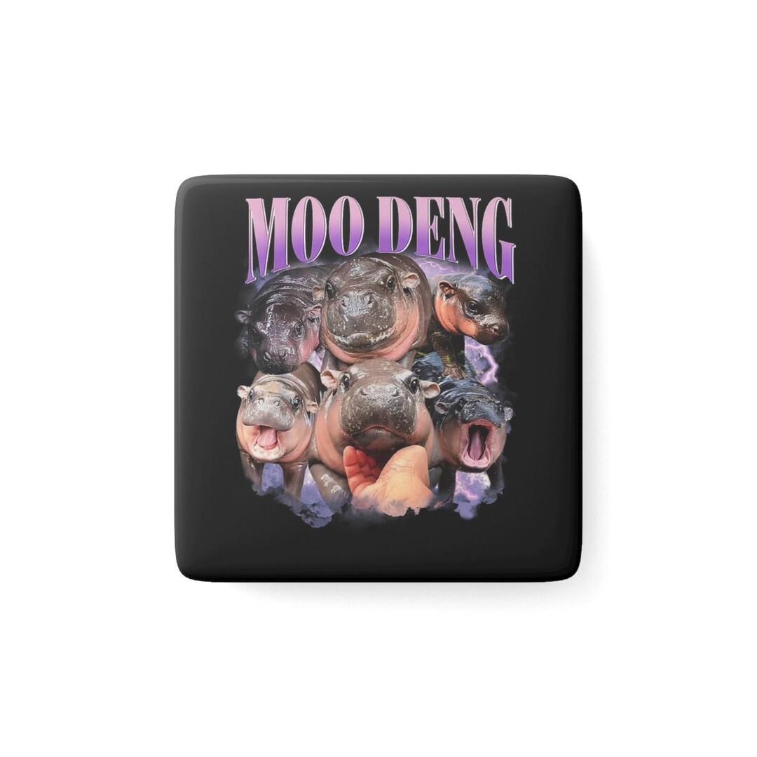 Moo Deng Hippo Magnet, Fun Animal Decor, Cute Gifts for Friends, Office ...