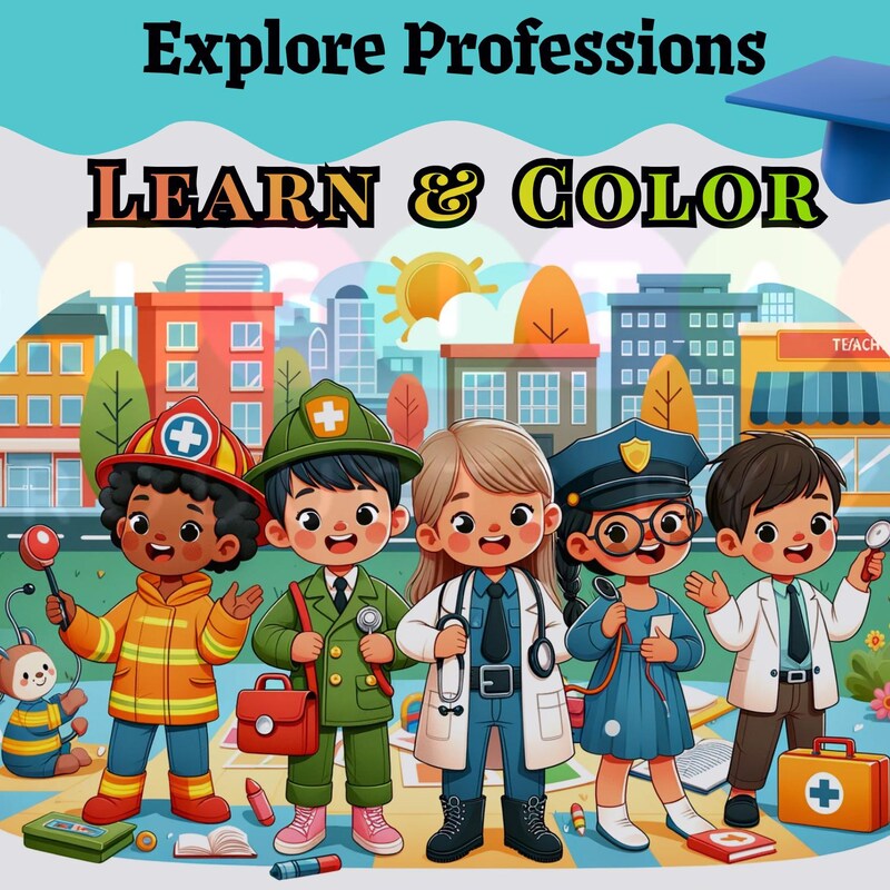 Profession Coloring Books - Etsy