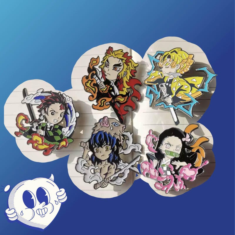 Demon Slayer Pin - Etsy