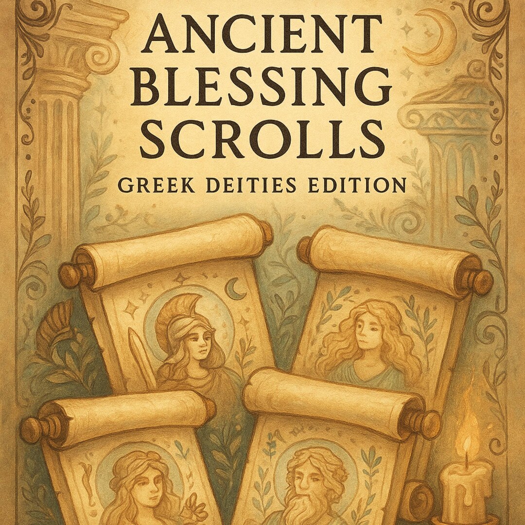Ancient Blessing Scrolls Printable Set | Greek Deities Sacred Rituals ...