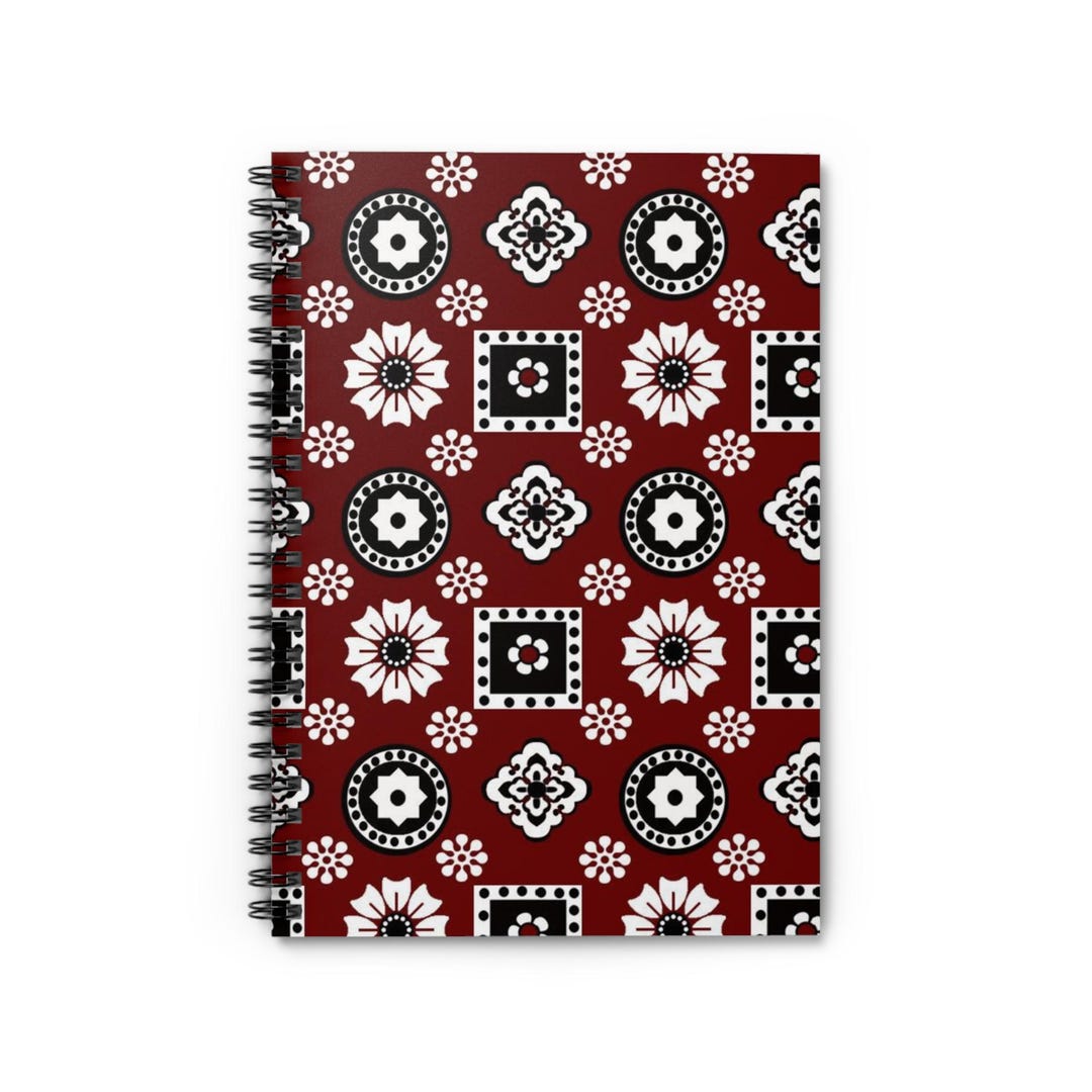Ajrak Spiral Notebook,cultural Spiral Notebook - Etsy
