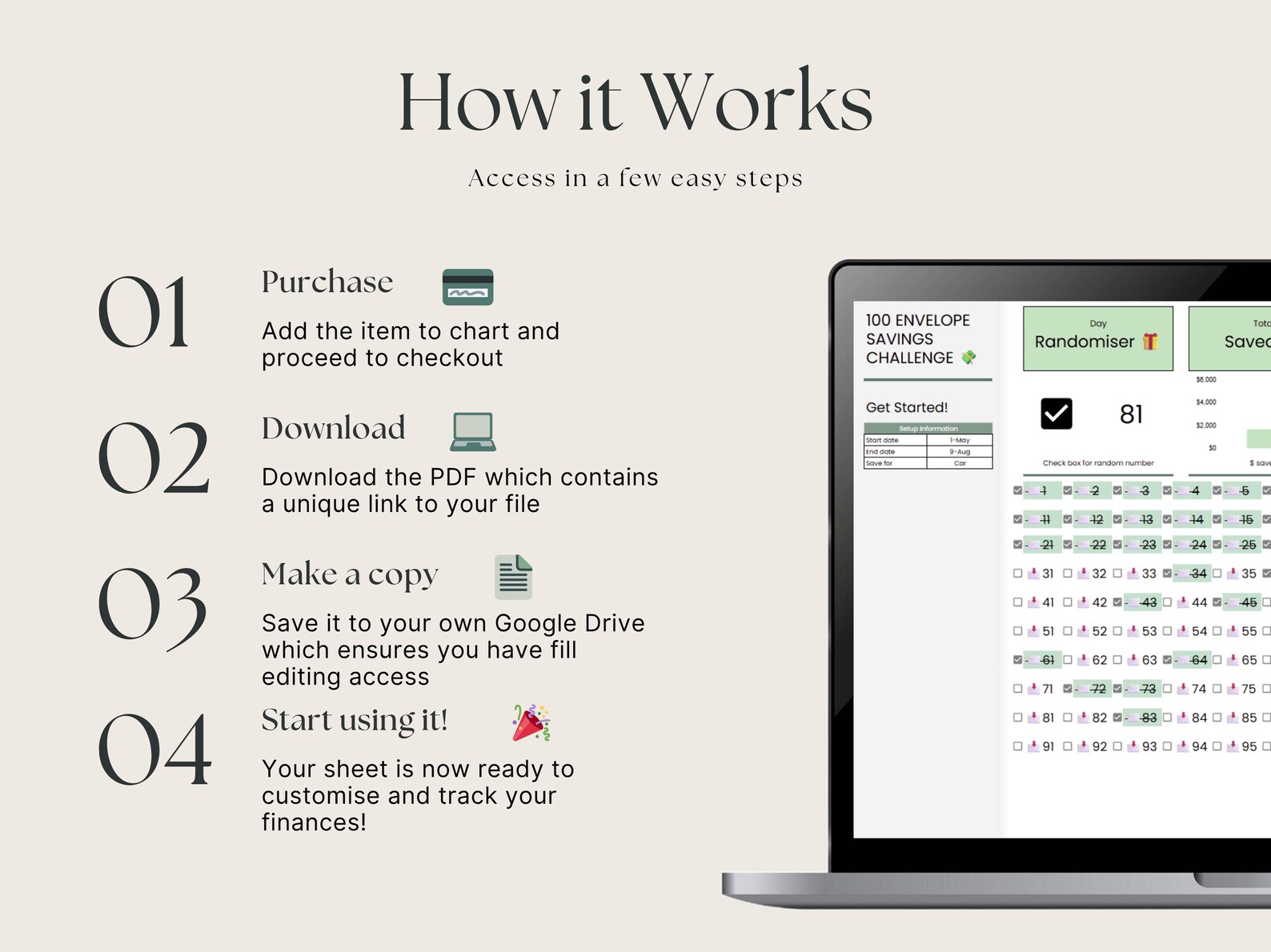 Wealth Builder Toolkit: 100 Envelope Savings Challenge + Compound ...