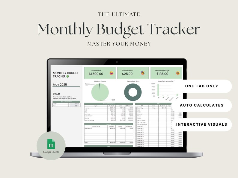 100 Envelope Challenge and Monthly Budget Google Sheets (digital ...