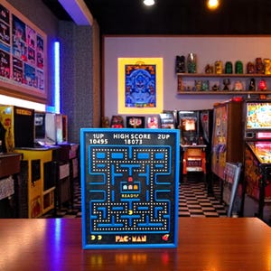 Pac-man 3D Pixel Art 20 Cm – Retro Arcade Decoration – Classic Video ...