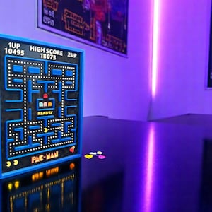 Pac-man 3D Pixel Art 20 Cm – Retro Arcade Decoration – Classic Video ...