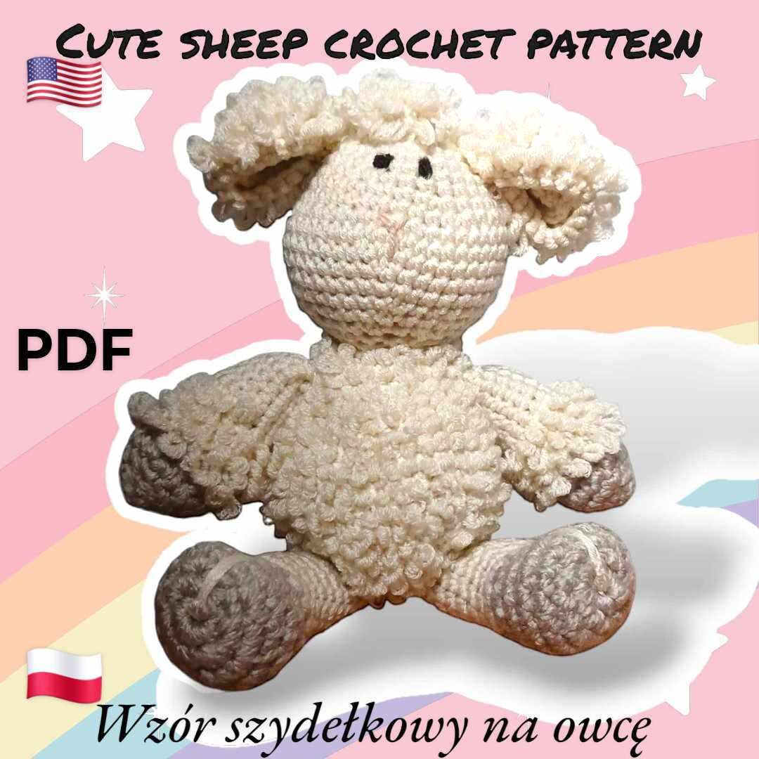 Cute Sheep Crochet Pattern PDF, Fluffy Sheep Amigurumi, Little Lamb ...