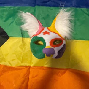 Rainbow Dilute Calico Mask! - Etsy