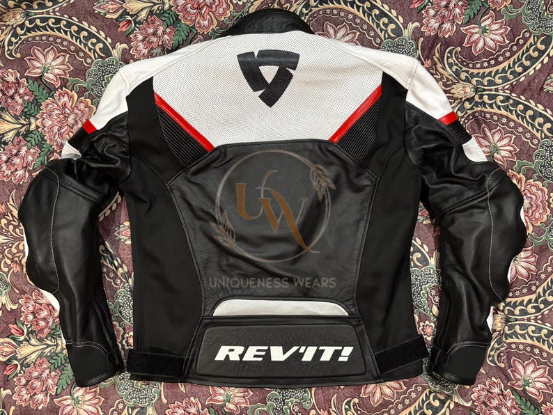 Revit Hyperspeed Men Motorcycle Motorbike Jacket Cowhide Leather Jacket ...