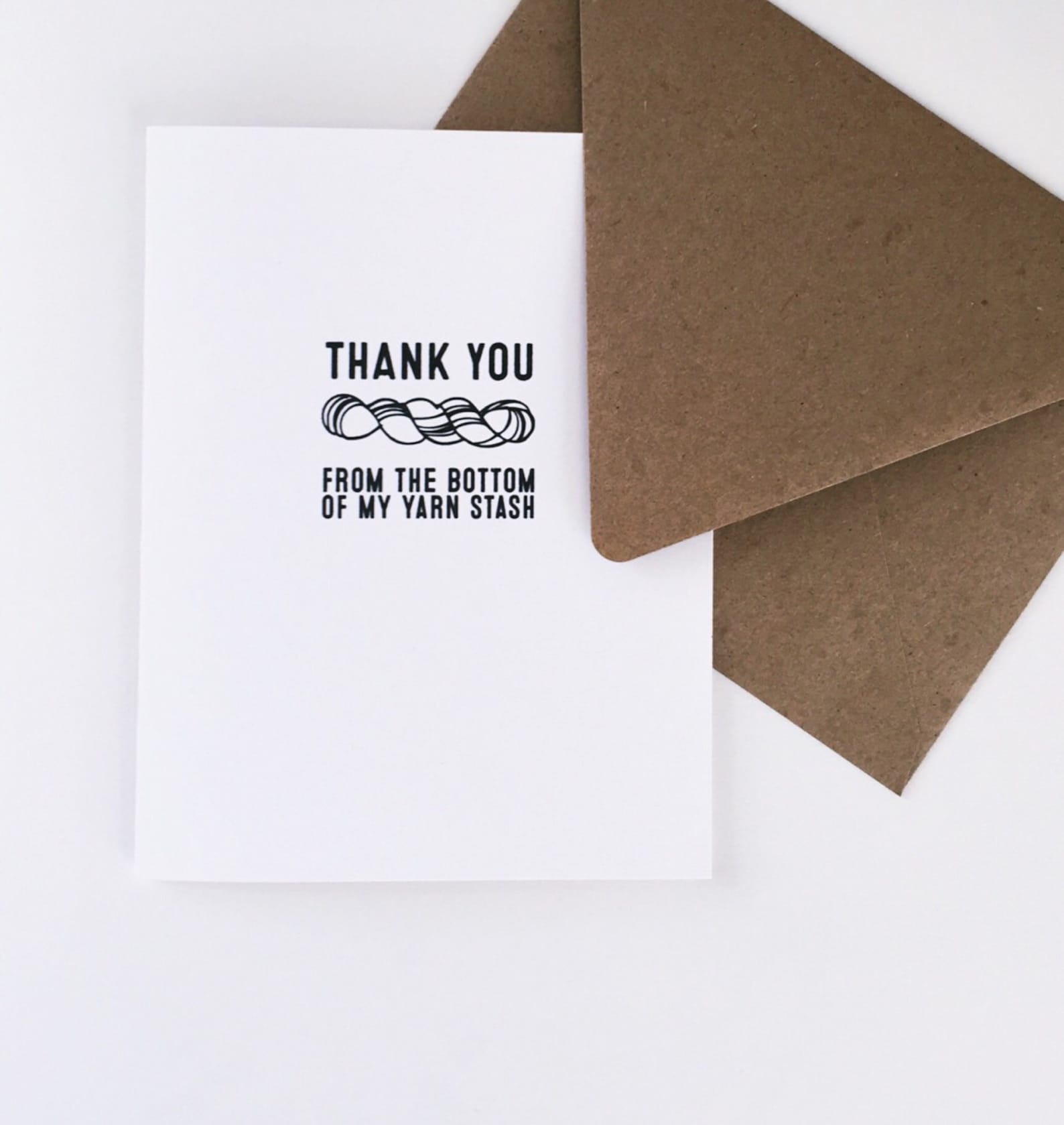 Thank You From the Bottom of My Yarn Stash: Greeting Card | Etsy