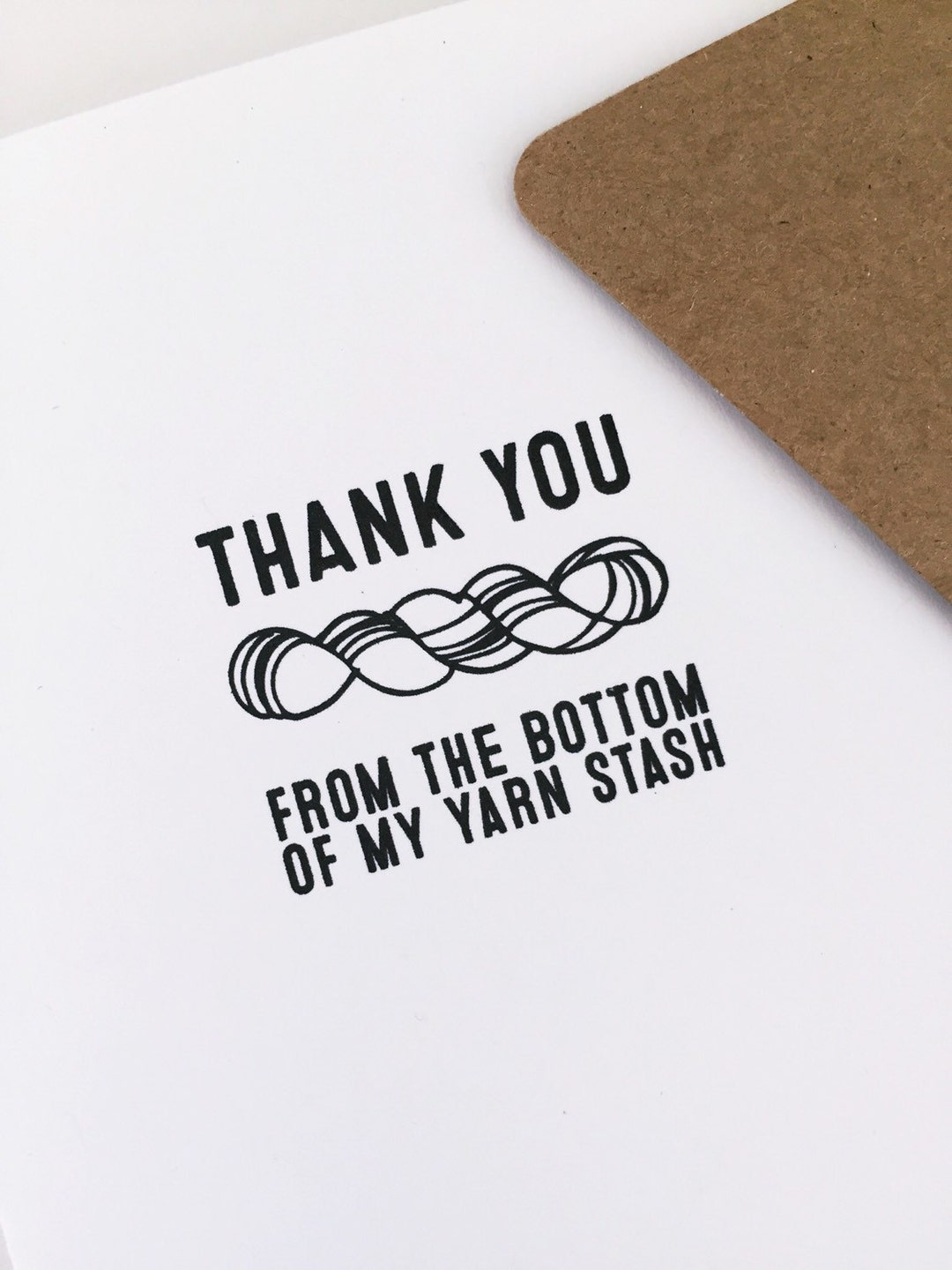 Thank You From the Bottom of My Yarn Stash: Greeting Card - Etsy