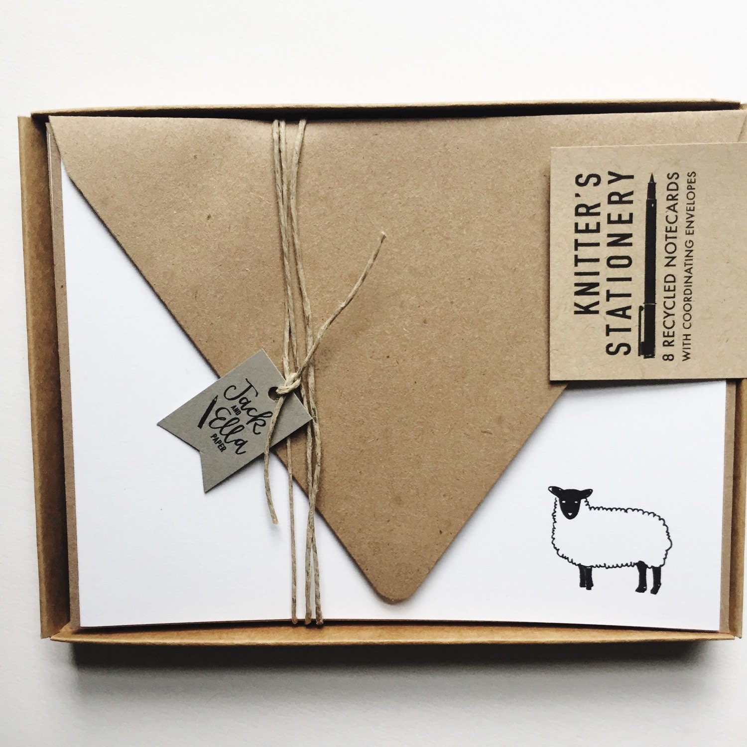 Knitting Notecards: Boxed Set of 8 4 Different Designs - Etsy