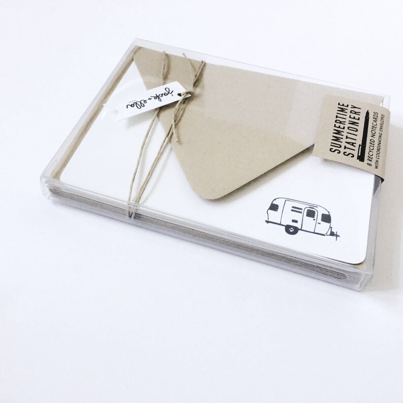 Summer Time Stationery - Set of 8 Blank Notecards With Envelopes ...