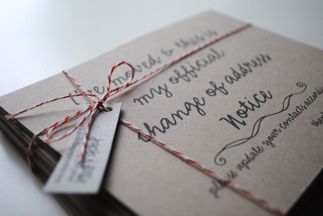 Your 'official' Change of Address Announcement Postcards, Set of 40 ...