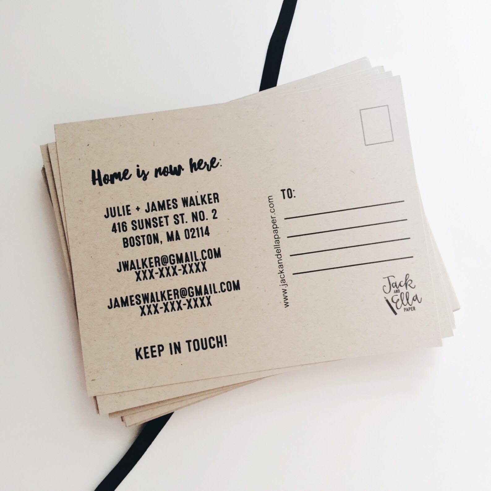 New Home Moving Announcement Postcards: Set of 40; New Address, Change ...