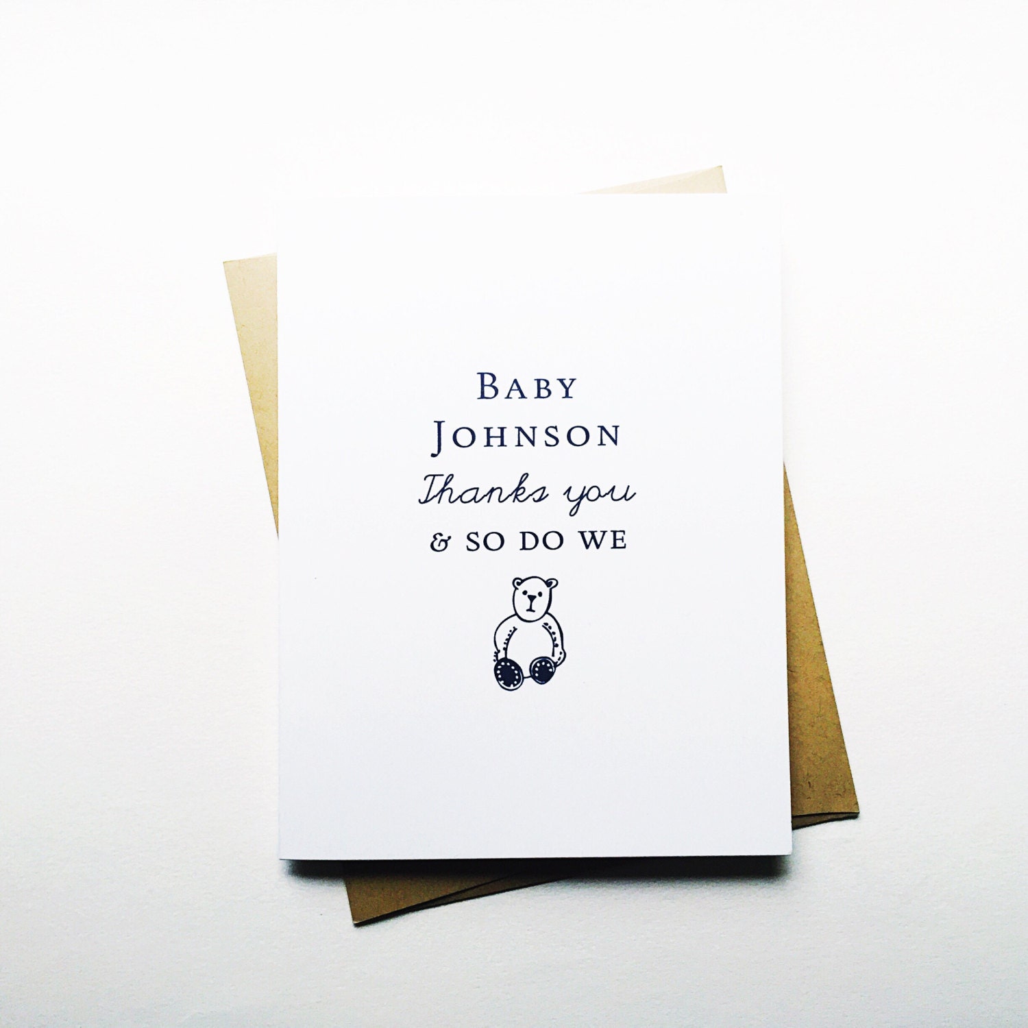 Sweet Simple Baby Thank You Notes customized personalized | Etsy