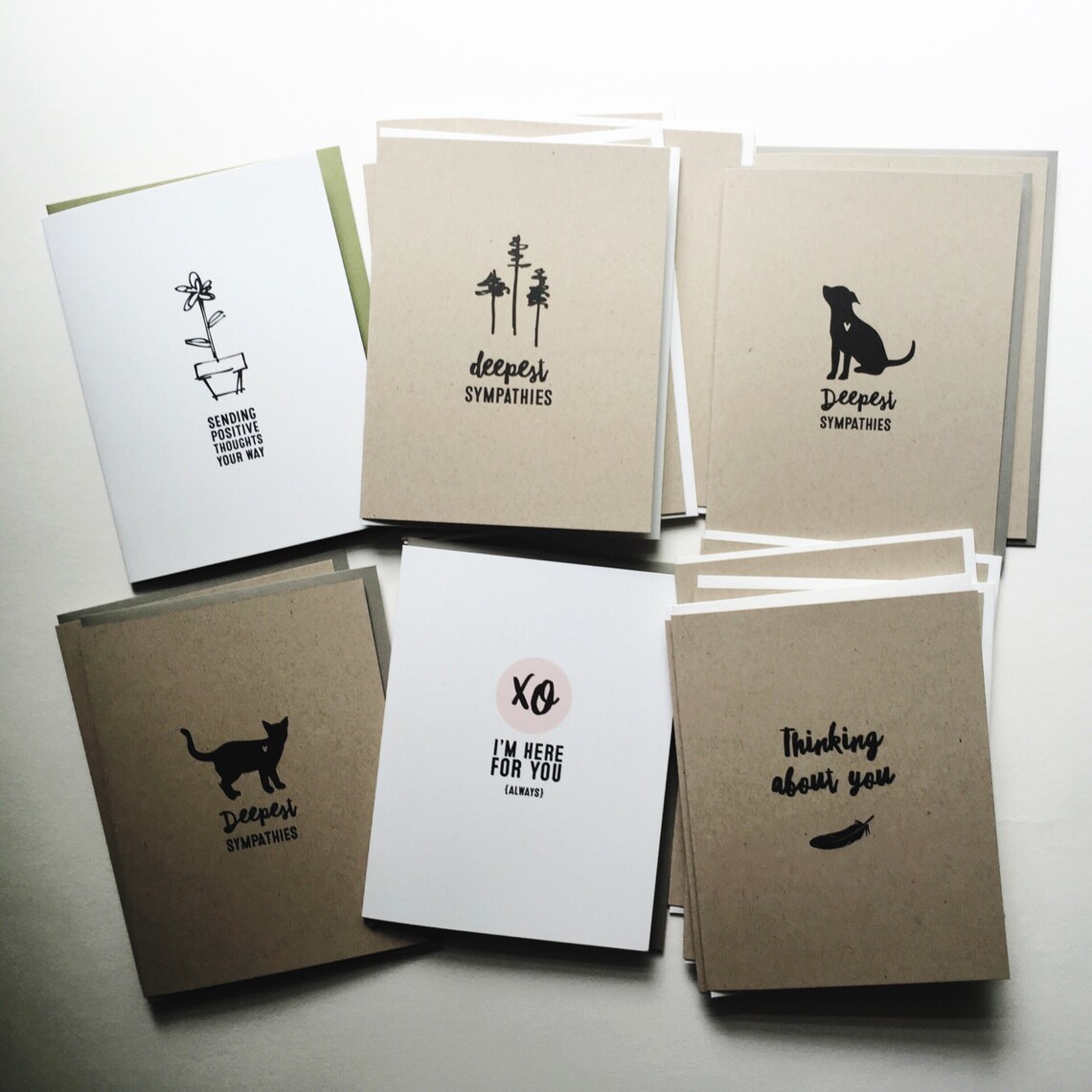 Sympathy Support Greeting Card Pack - Etsy