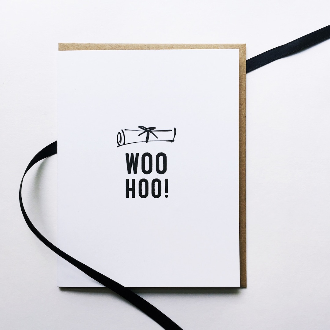 Graduation Greeting ... Woo Hoo, Graduation Greeting Card, Diploma ...