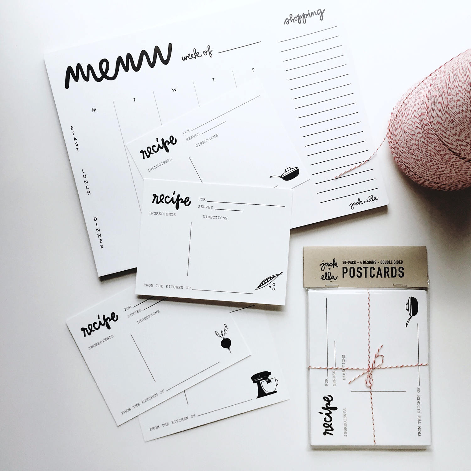 Recipe Card Set of 20, Foodie Gift, Recycled - Etsy