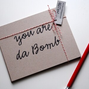 You-are-da-bomb Thank You Postcards 12-pack, Simple Stationery, Thank ...